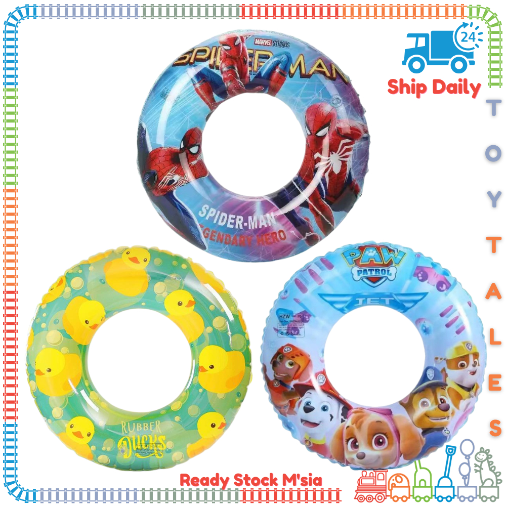 KIDS SWIMMING FLOAT 🍭 Inflatable Swim Float Cartoon Spiderman Paw ...