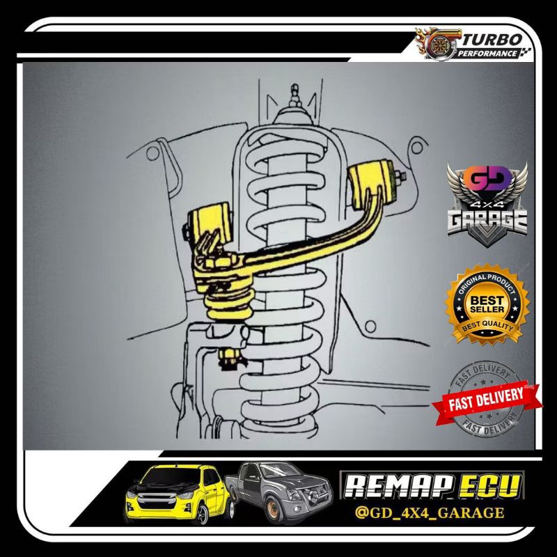 4X4 ADJUSTABLE UPPER ARM HILUX RANGER NAVARA DMAX LOWERED LIFT UP LOWER ...