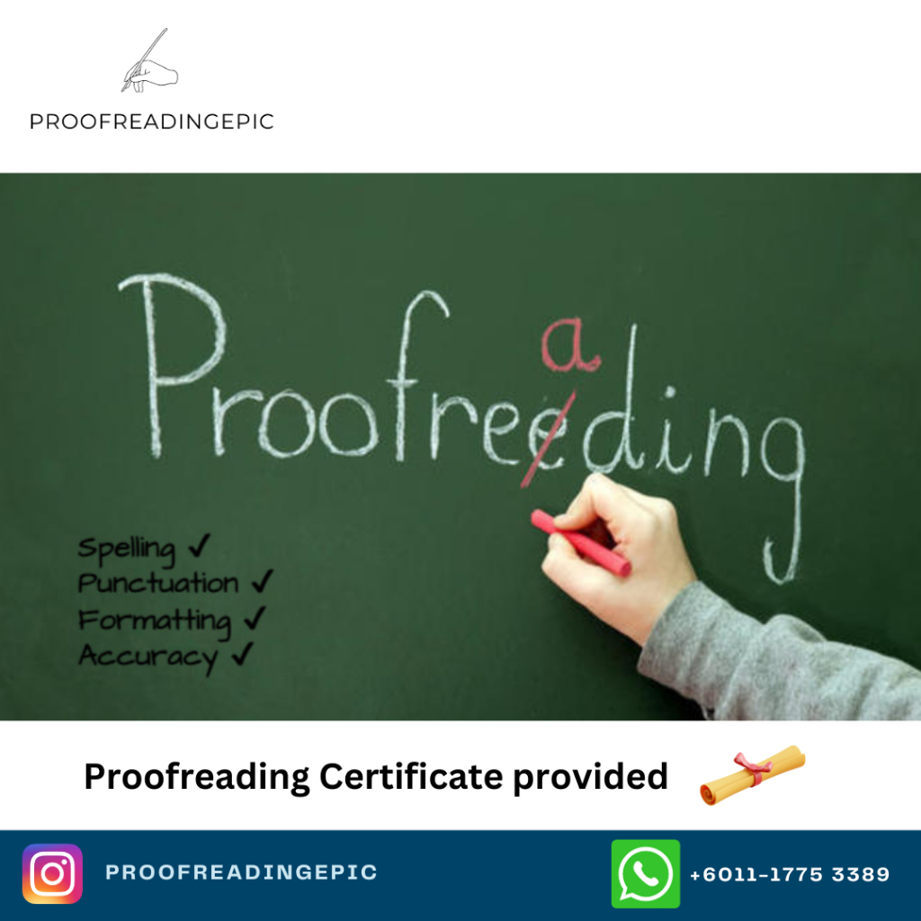 Professional Proofreading & Editing Services [Journal/Thesis ...
