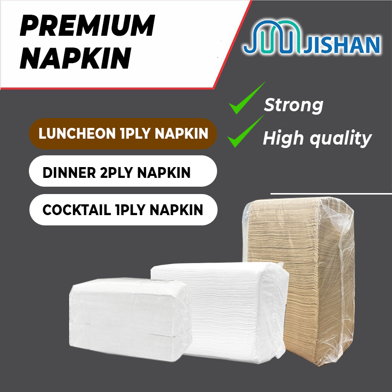 Premium Serviette Napkin / Restaurant Dining Tissue / Brown White Paper ...