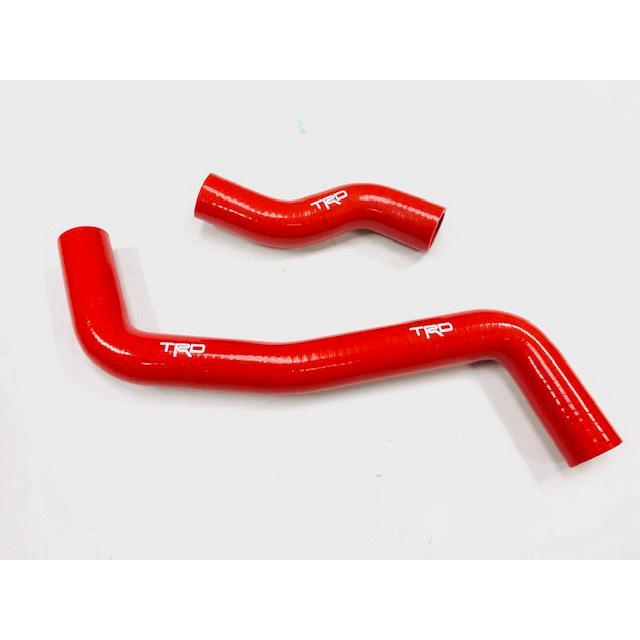 TRD RED radiator hose TOYOTA AE101 / AE111 ~ 4AGE 20V Black & Silver ...