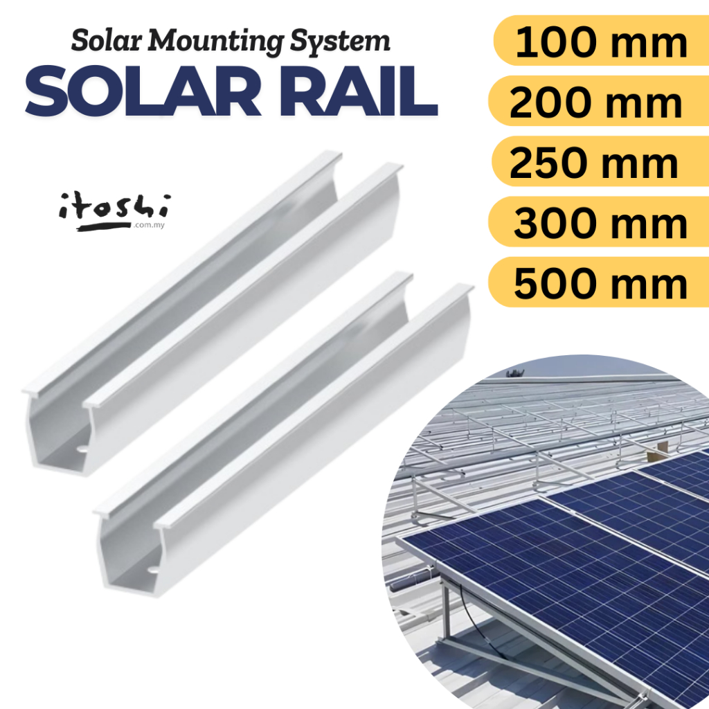 ITOSHI Solar Roof Mounting Rail for Metal Roof Mini Rail Universal ...