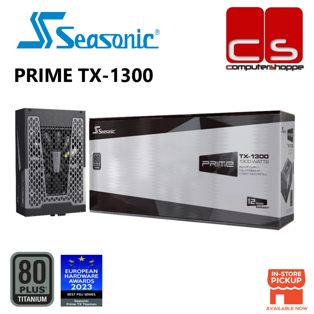 Seasonic PRIME TX-1300 80+ Titanium ATX3.1 PCIe 5 Full Modular Power Supply | Shopee Malaysia