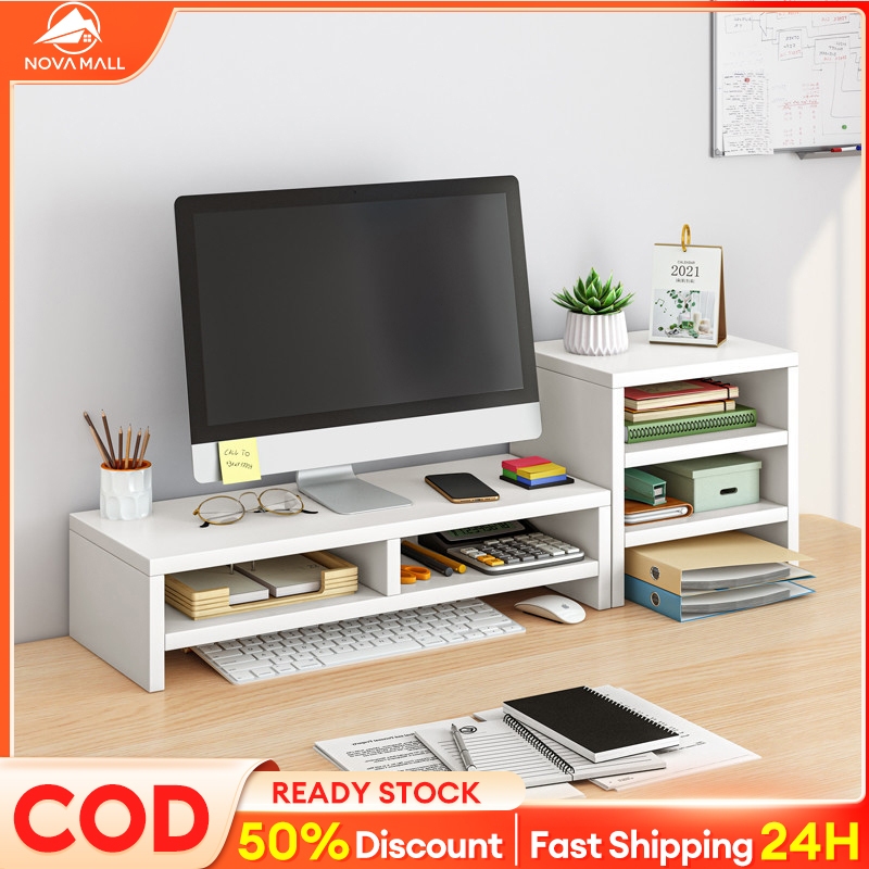Rak Storan Desktop Monitor Stand Desk Organizer Thickened Computer ...