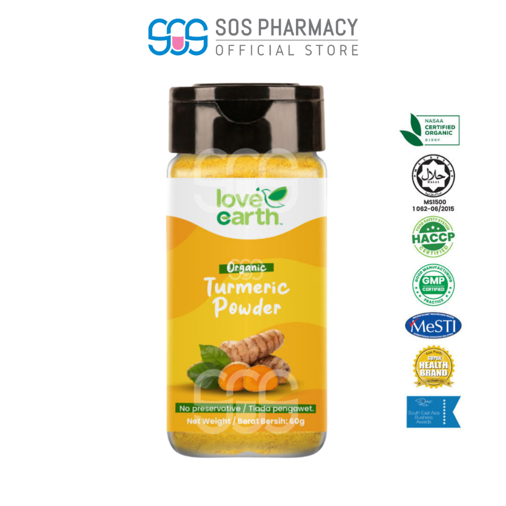 Love Earth Organic Turmeric Powder 60g | Shopee Malaysia