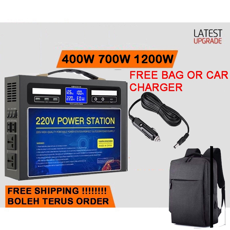 ( Tahan Lama + 1 Year Warranty ) 400W~1200W Portable Power Station ...