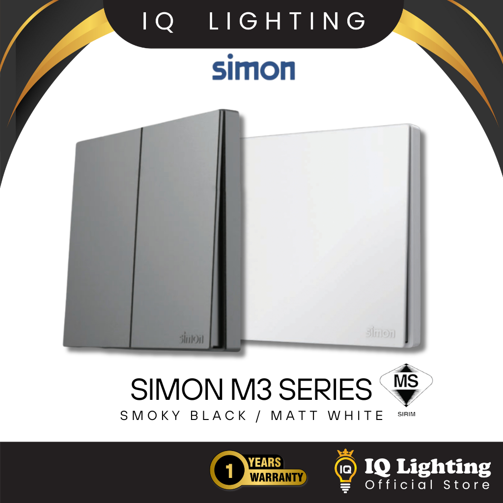 🔥HOT🔥 SIMON [European Brand] M3 Series White&Black Switch /Switches ...