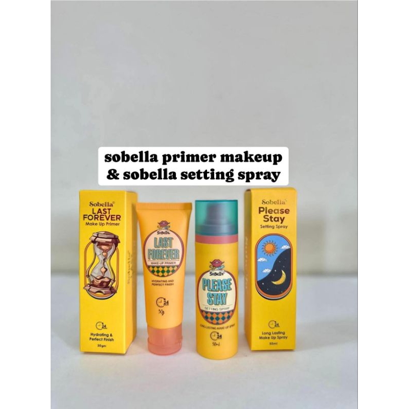 SOBELLA FACE MAKEUP PRIMER & SETTING SPRAY & BOOSTER TRIPLE MOISTURIZER ...