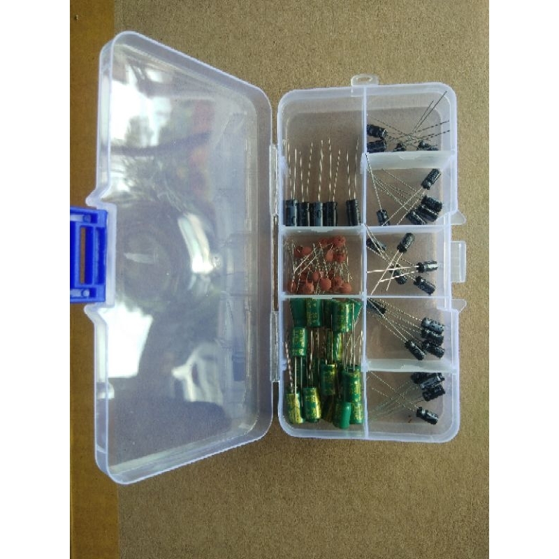 (100pcs)mixed Capacitor Value Pack – Electrolytic & Ceramic + Storage ...