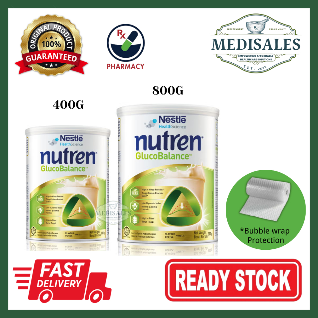 NESTLE NUTREN GLUGOBALANCE (DIABETIK) NUTRITION POWDER 400G | 800G ...