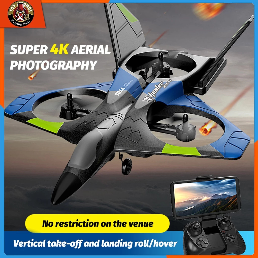 [New] V27 RC Plane Fighter Super Remote Control Aircraft 2.4GHz Combat ...