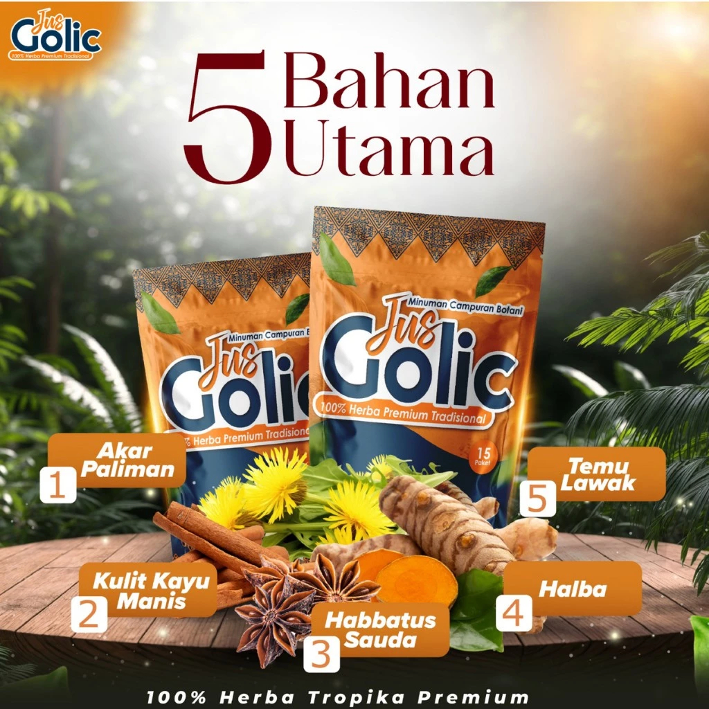 [ Jus Golic ] - Minuman Kesihatan Gastrik Pedih Ulu Hati Angin Medu ...