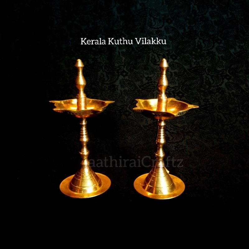 Kerala Kuthu Vilakku Brass Antique Finish Kerala Kuthu Vilakku - Master ...