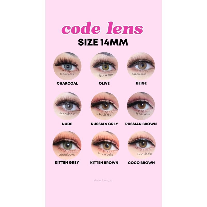 14MM FABOULOOKS LENS HIGH QUALITY MDA APPROVED (14MM) | Shopee Malaysia