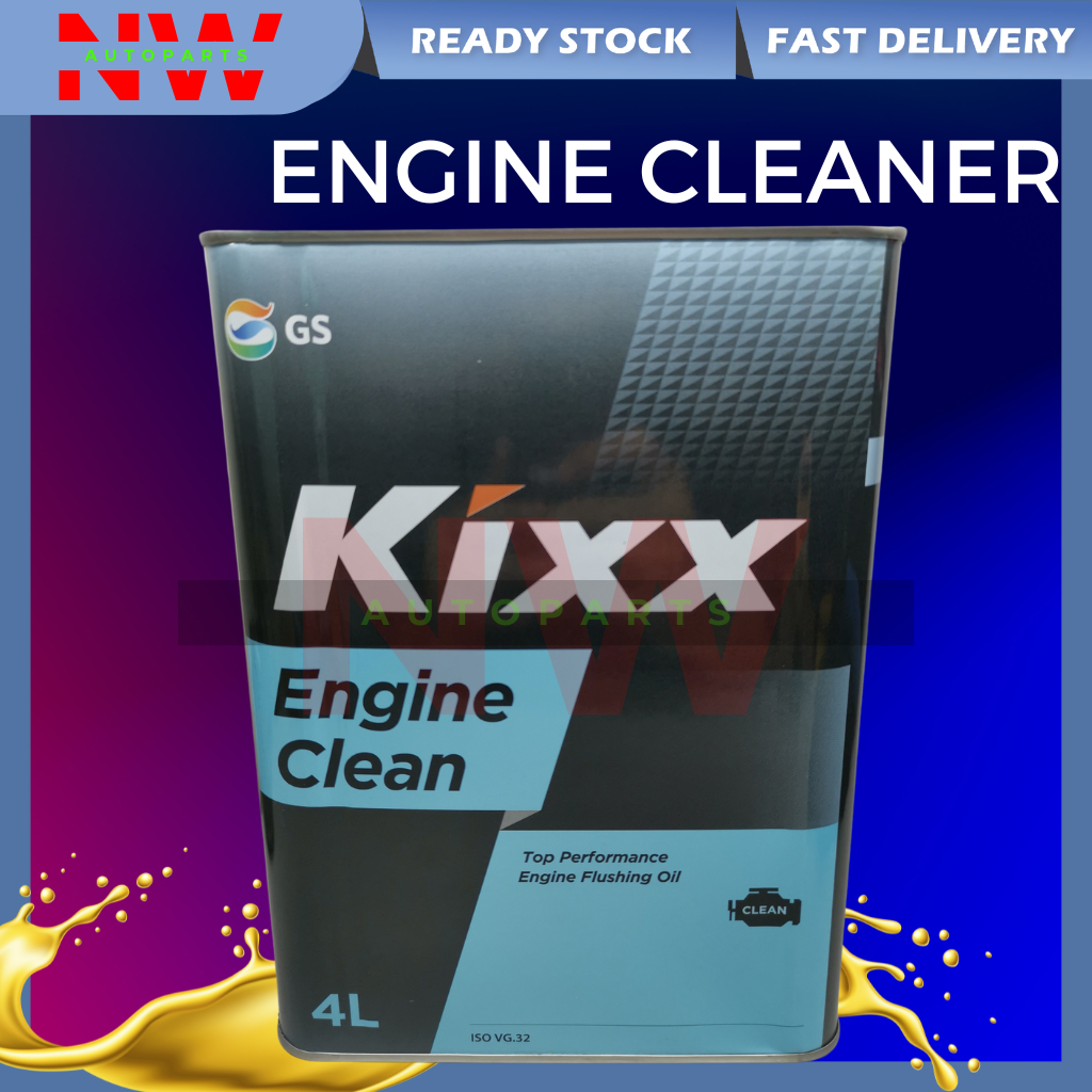 KIXX ENGINE CLEANER , ENGINE FLUSH 4L ( PETROL & DIESEL ENGINE ...