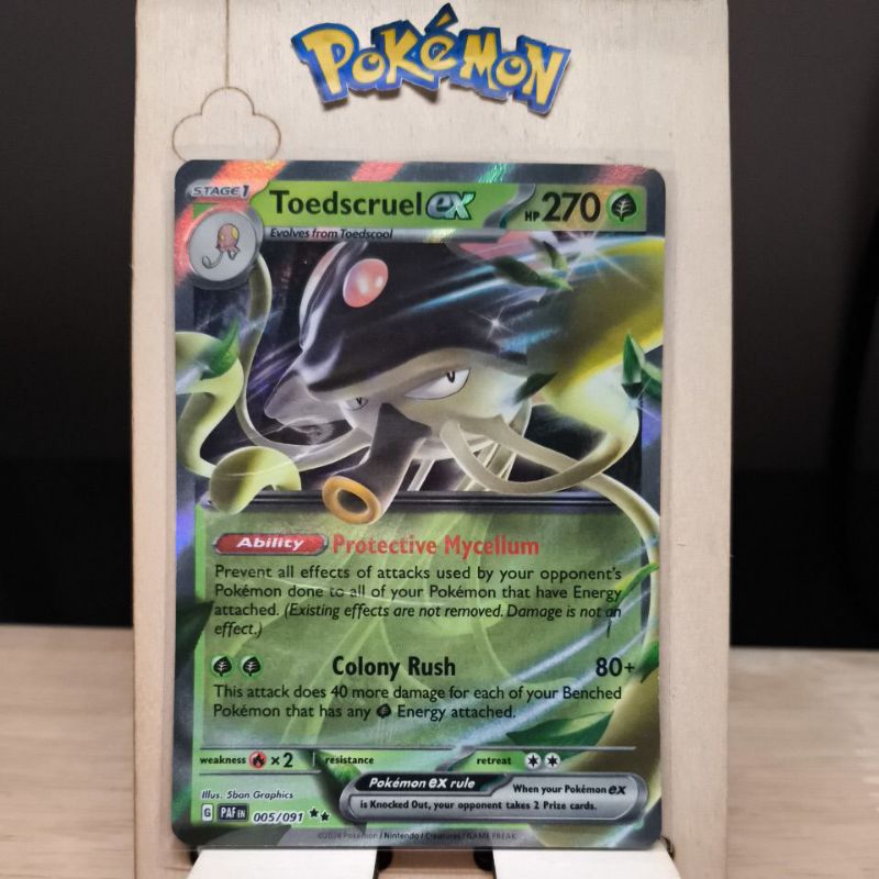 [ORI] Toedscruel EX PAF 005/091 Pokemon PTCG SV4.5 Paldean Fates UR ...