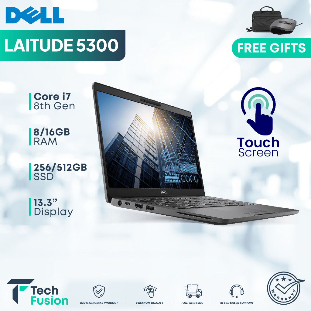 Dell Latitude Laptop 13.3" Touch Screen | 5300 i5-8th Gen | 8GB Ram ...