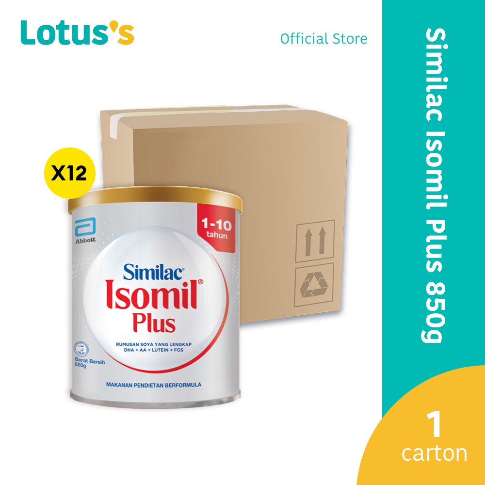 Similac Isomil Plus (850g X 12) | Shopee Malaysia