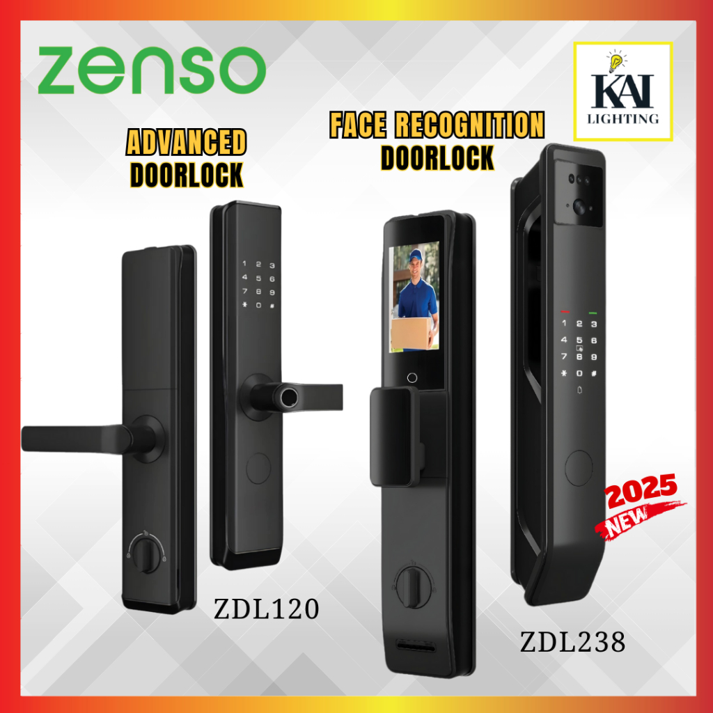 ZENSO Smart Face Door Lock Smart Digital Lock Password Fingerprint Key ...