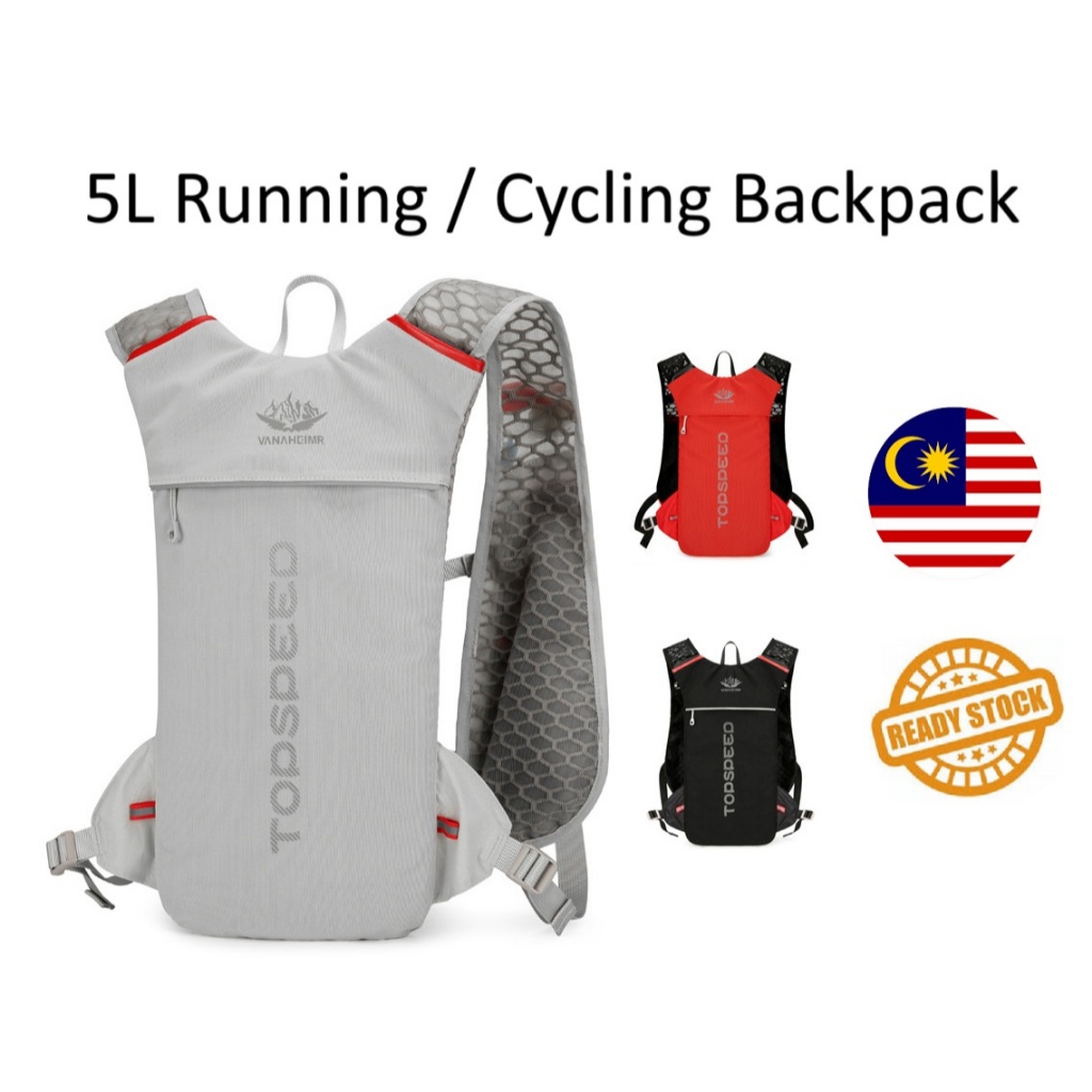 5L Running Backpack Fit 6.8" Handphone 2L Water Bag Cycling Hiking ...