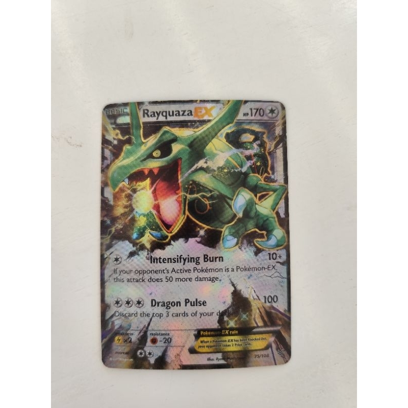 POKÉMON CARD ~ RAYQUAZA EX (ORIGINAL SHINY) | Shopee Malaysia