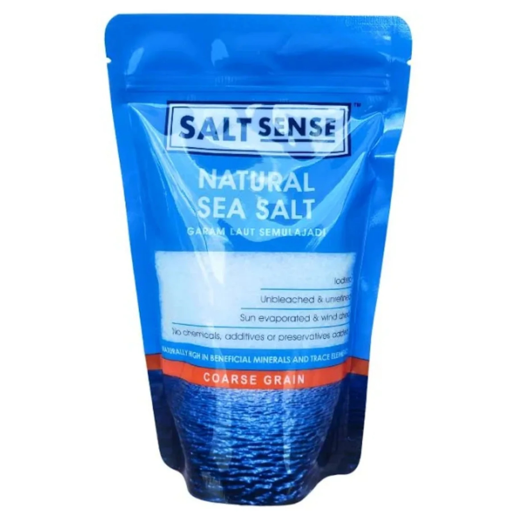 SALT SENSE Natural Sea Salt Coarse Grain | Garam Laut Semulajadi Kasar ...