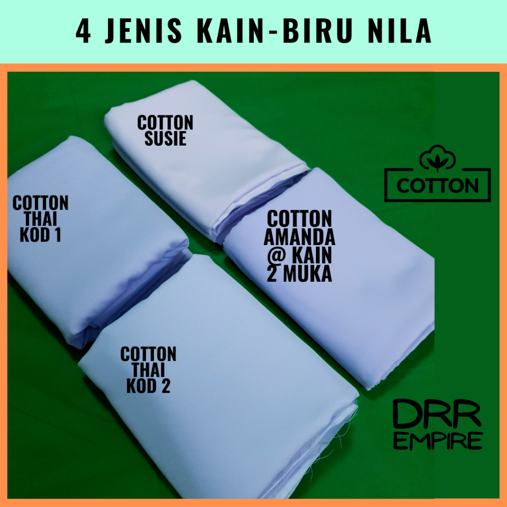 Kain Uniform Nurse KKM, 4 Jenis Sampel Kain Premium, Bandingkan Tekstur ...