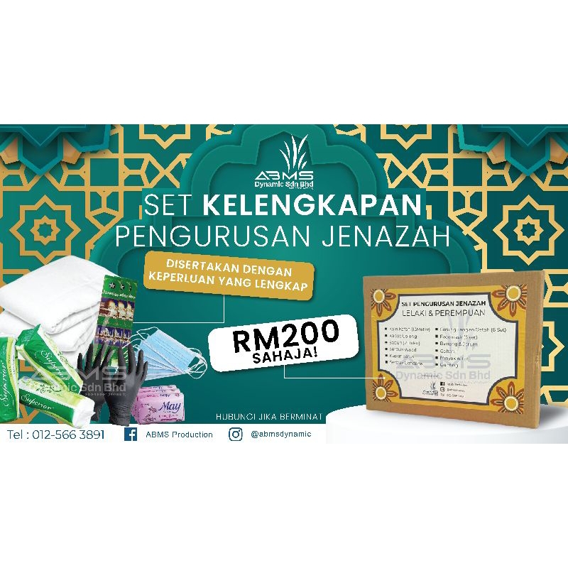 Set Pengurusan Jenazah Lengkap | Shopee Malaysia