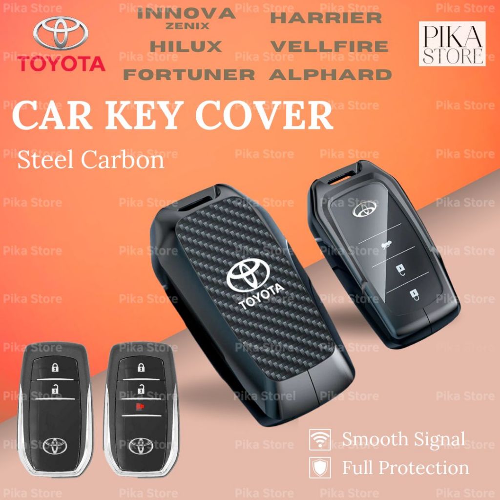 [Steel Carbon] Toyota Hilux Key Cover Vellfire Fortuner Alphard Harrier ...