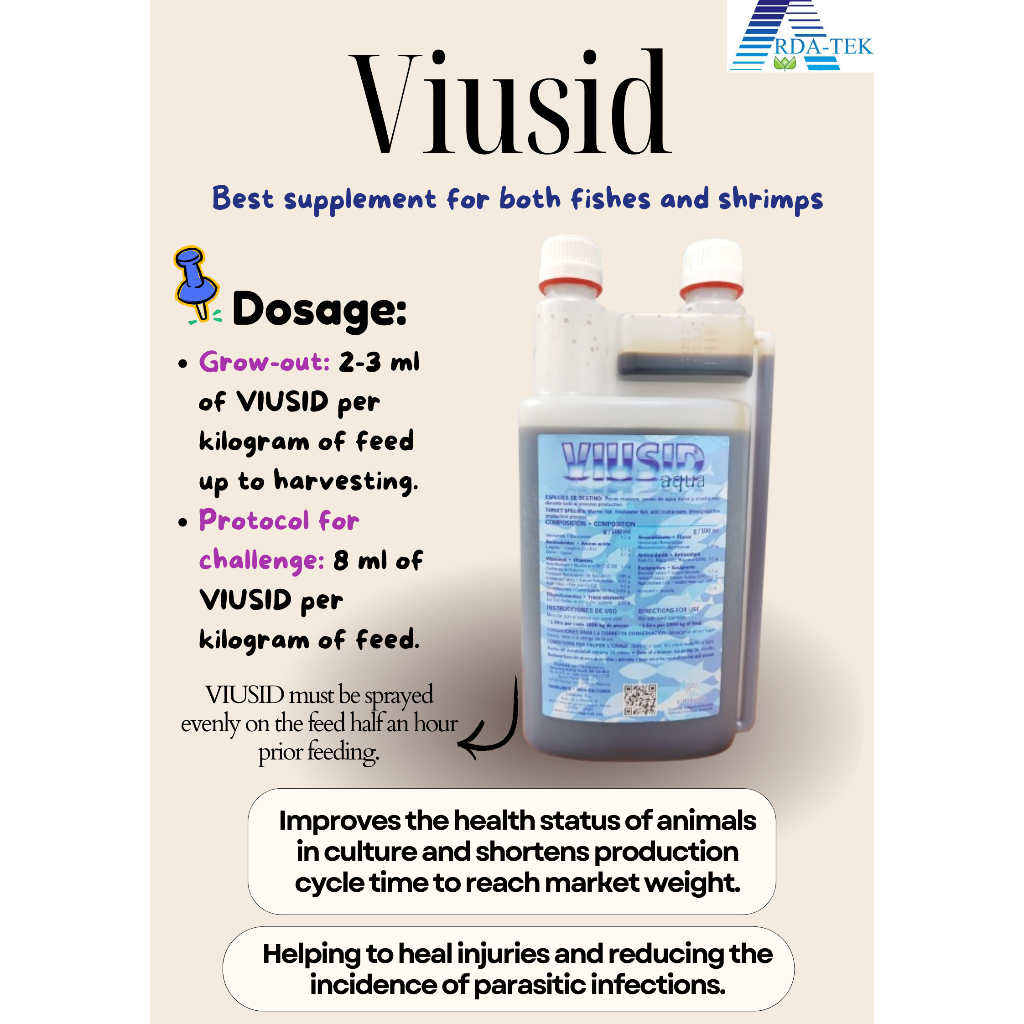 VIUSID (1 LITRE) - SUPPLEMENT IKAN/UDANG / AKUAKULTUR | Shopee Malaysia