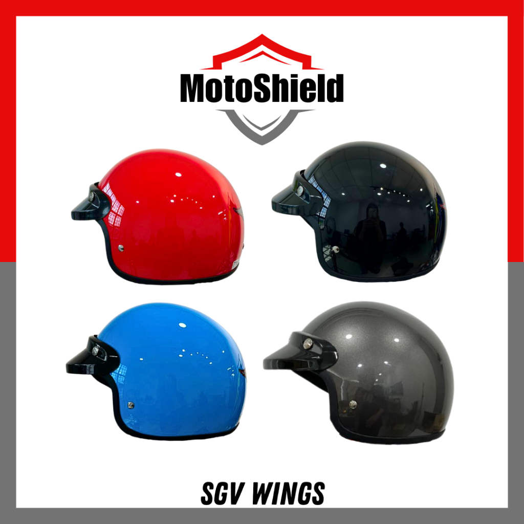 SGV Wings Half Helmet Original Motorcycle SIRIM Approved Helmet Steng ...