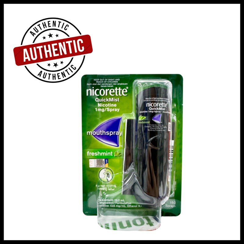 Nicorette Quick Mist 1mg/Spray | Nicotine Replacement Therapy | Relieve ...