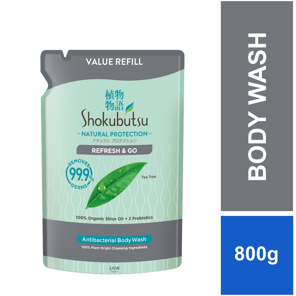 Shokubutsu Naturel Protection Body Wash Refresh & Go With Tea Tree ...
