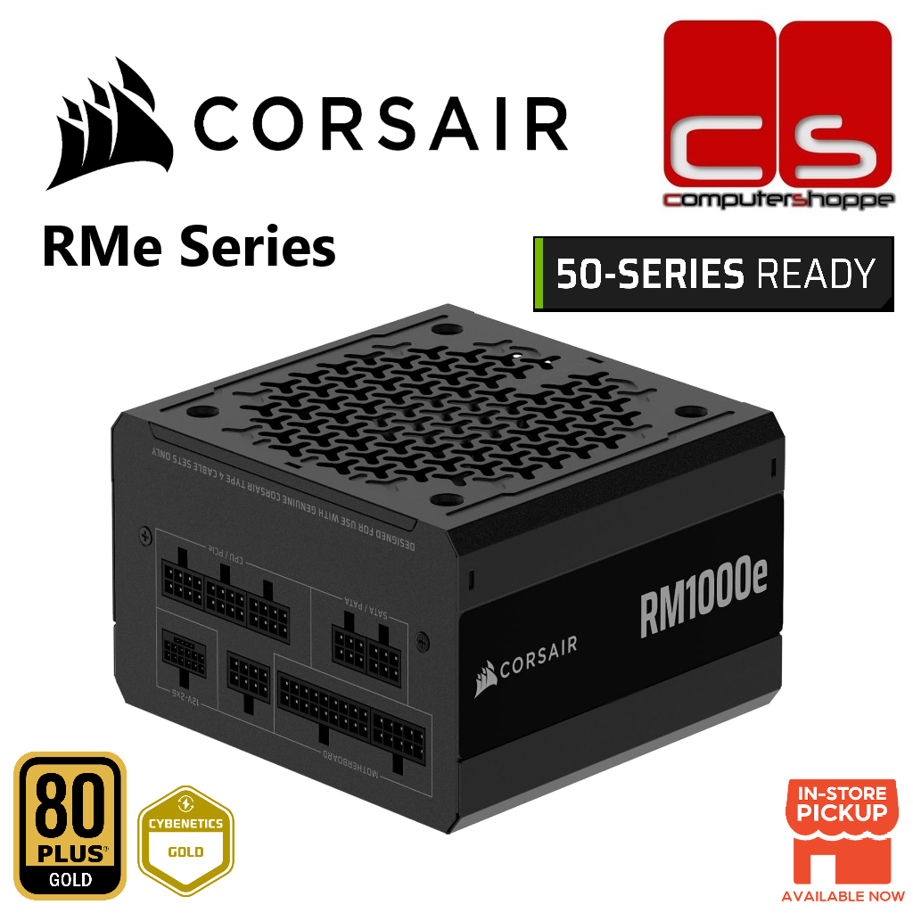 Corsair RMe Series Fully Modular Low-Noise ATX 3.1 Power Supply ...