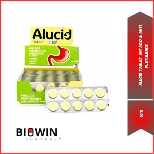 Alucid Tablet Antacid & Anti Flatulence (10's) | Shopee Malaysia