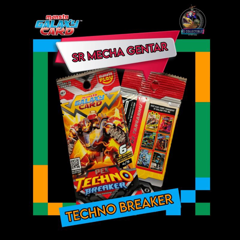 Boboiboy Monsta Galaxy Card Techno Breaker SR Mecha Gentar | Shopee ...