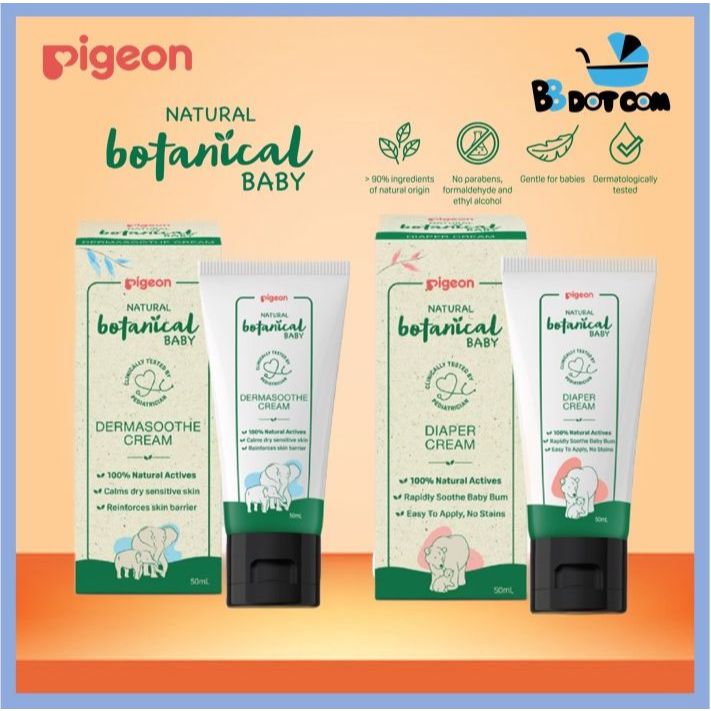 Pigeon Natural Botanical Baby Dermasoothe Cream / Diaper Cream ( 50ml ...
