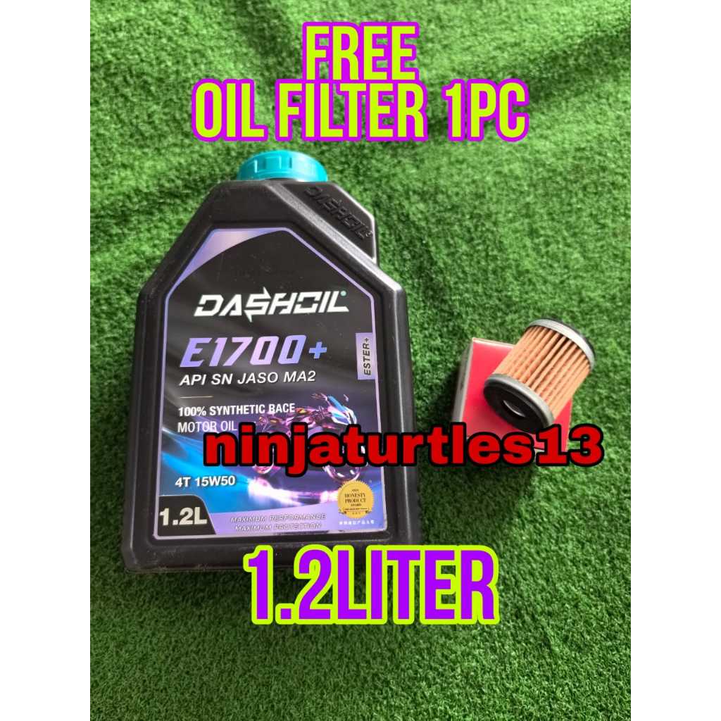 DashOil Ester+ E1700 + 4T 15w50 1.2L 100% fully Synthetic MA2 ...