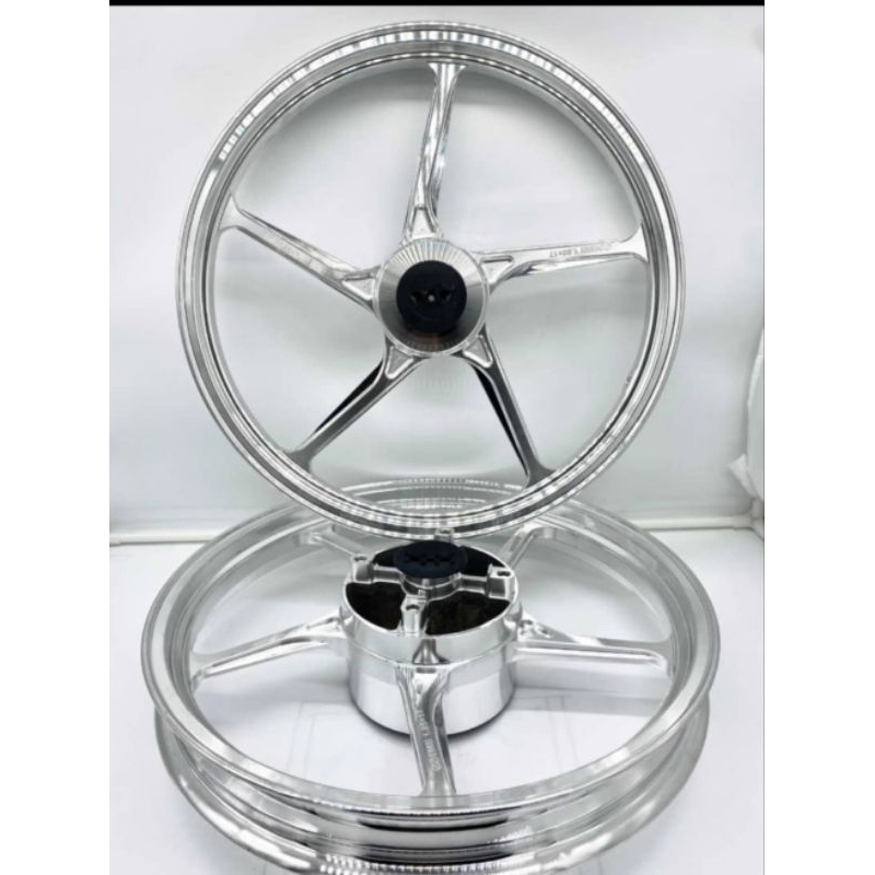 FG511 ENKEI CHROME CNC SPORT RIM Y15ZR RS150 511 Y15 RS150 RS Y16 Y16ZR SILVER FG HONDA RSX ...