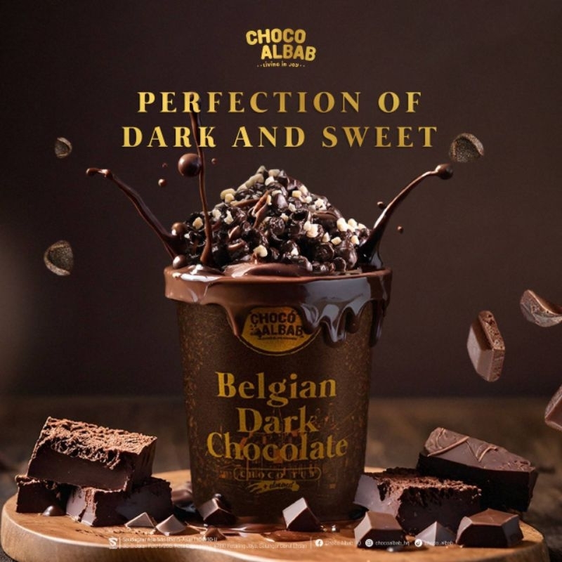 PREMIUM BELGIAN DARK CHOCOLATE CHOCO ALBAB | Shopee Malaysia
