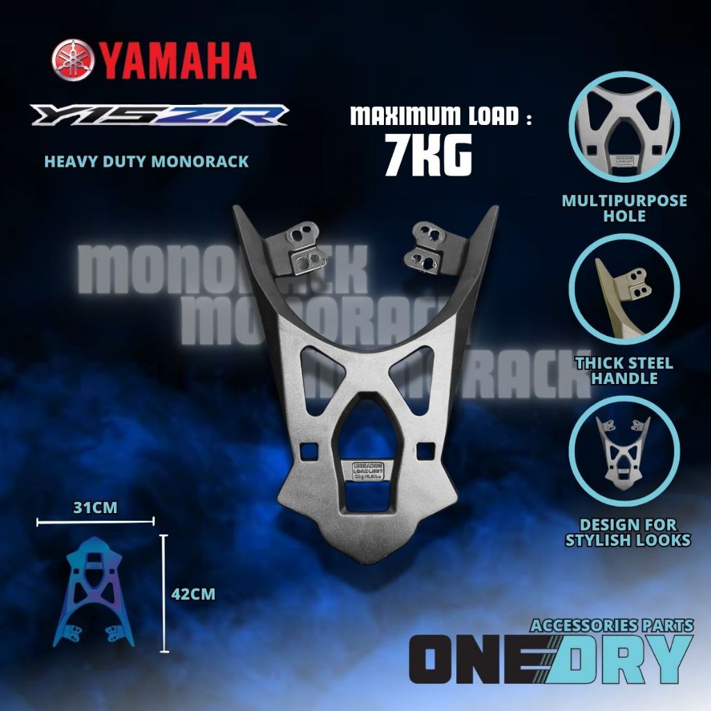 ONEDRY Y15zr Monorack Motorcycle Rear Rack YAMAHA Y15 V1 V2 Tailstock ...