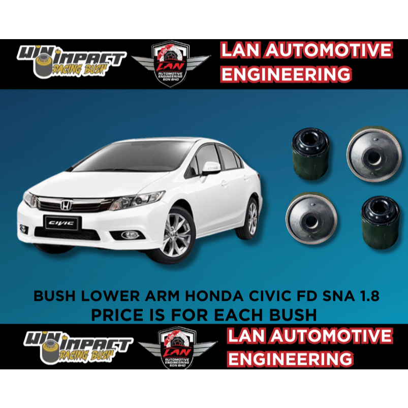LOWER ARM BUSH SMALL HONDA CIVIC SNA 1.8 / SNB 2.0 / WIN IMPACT RACING ...
