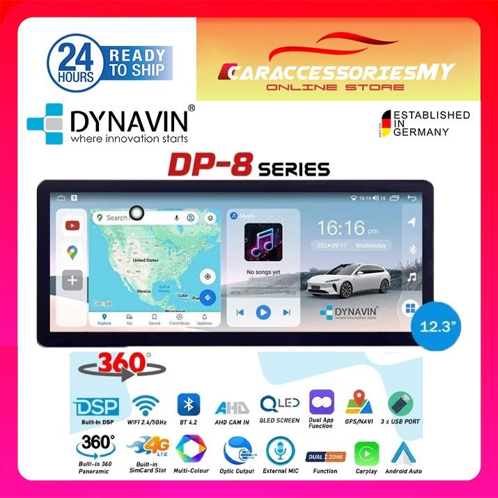 Dynavin DP8 Series 12.3inch Universal Size Android Player | Shopee Malaysia