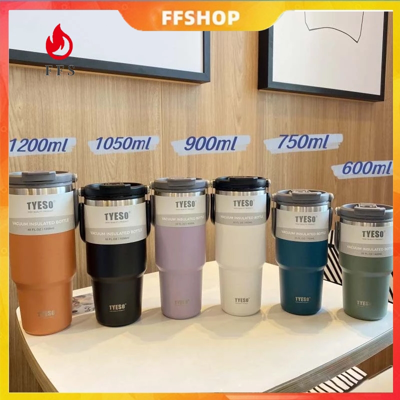 【FFS】Tyeso Tumbler With Handle 600/750/900/1200ml Stainless Steel ...