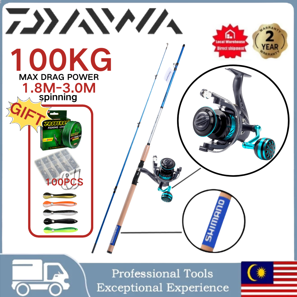 DAIWA Fishing Rod Set Barang Pancing Set Barang Mancing set Fishing ...