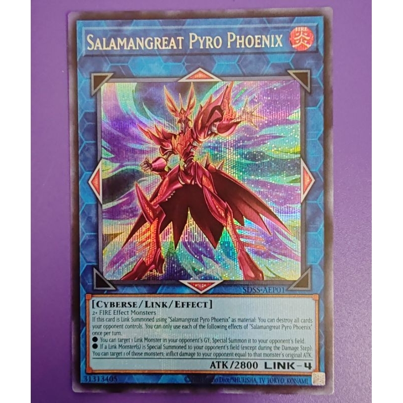 YUGIOH SDSS-AEP01 Salamangreat Pyro Phoenix[SER] | Shopee Malaysia