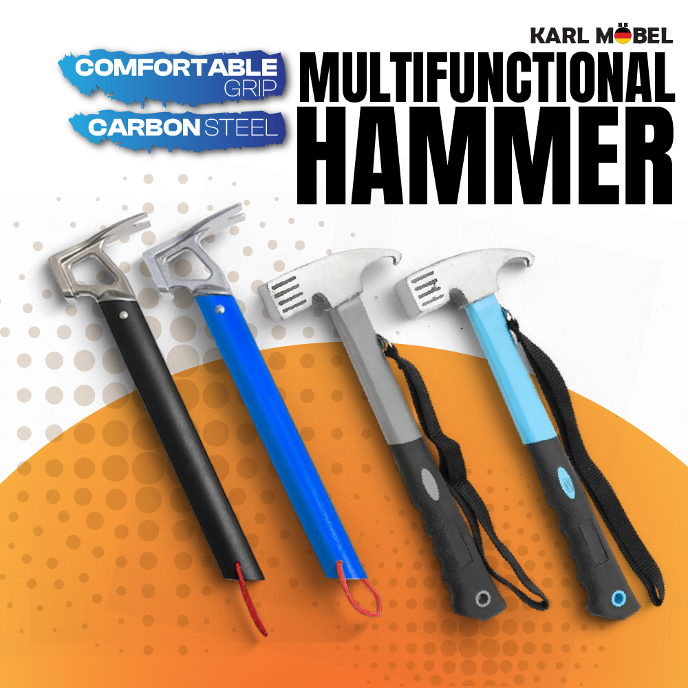 Camping Multi-Usage Hammer Outdoor Tent Peg 30cm Camp Stakes Flysheet ...