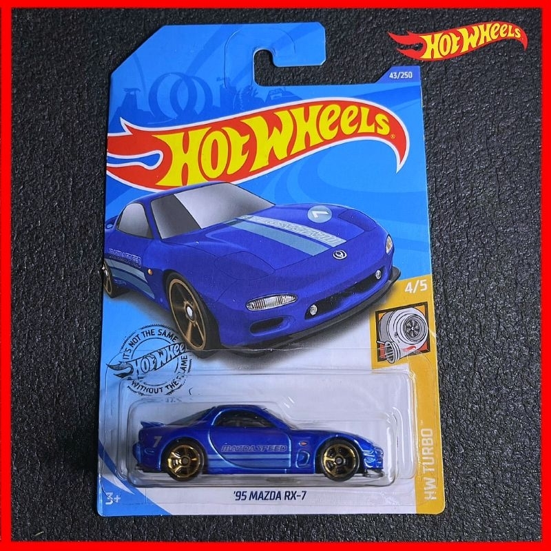 Hot Wheels 95 Mazda RX-7 Dark Blue 2020 Hotwheels JDM Rx7 Race Car ...