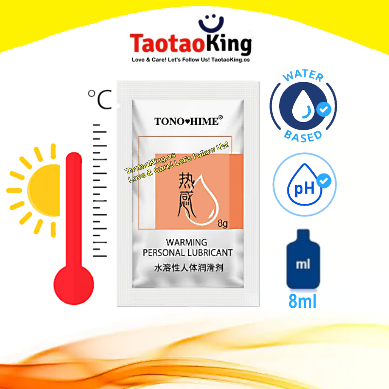 💦TONO HIME 8ml Warming Personal Lubricant Water Based Lube Gel Massage ...