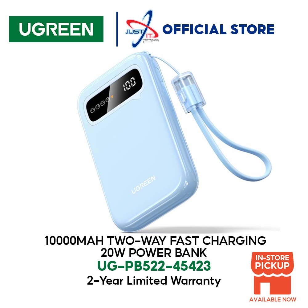 UGREEN PB522 10000MAH TWO-WAY FAST CHARGING 20W POWER BANK - ( UG-PB522-45423 ) | Shopee Malaysia